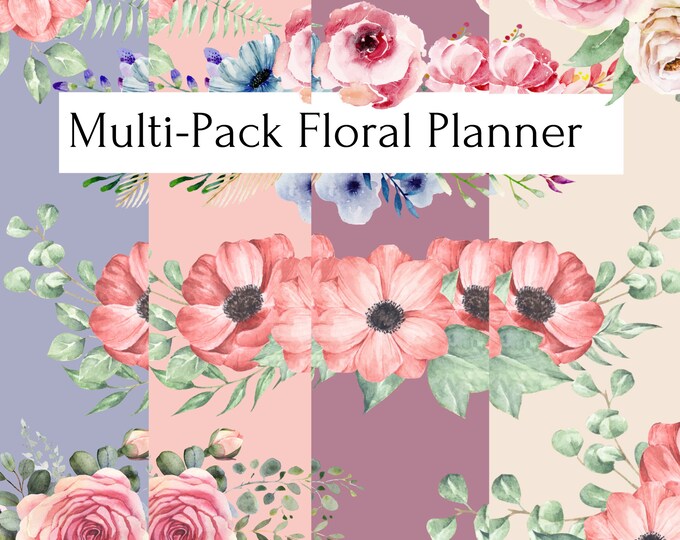 Blue Digital Printable Calendar: Instant Download Great for - Etsy