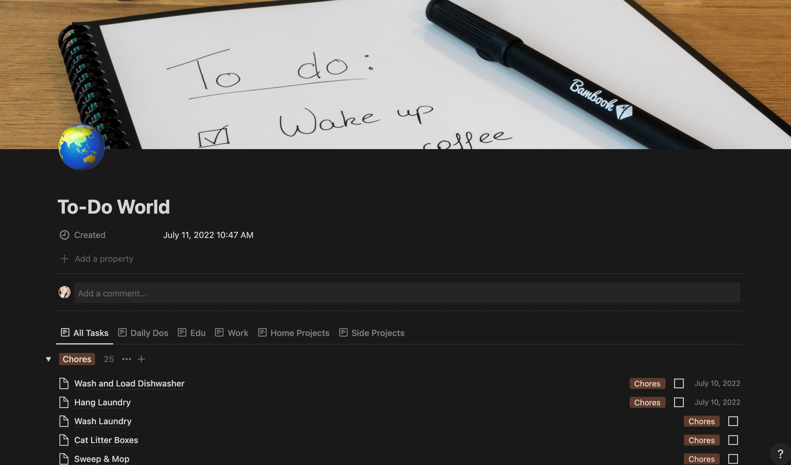 PARA Home Template Projects, Areas, Resources, Archive Second Brain ...