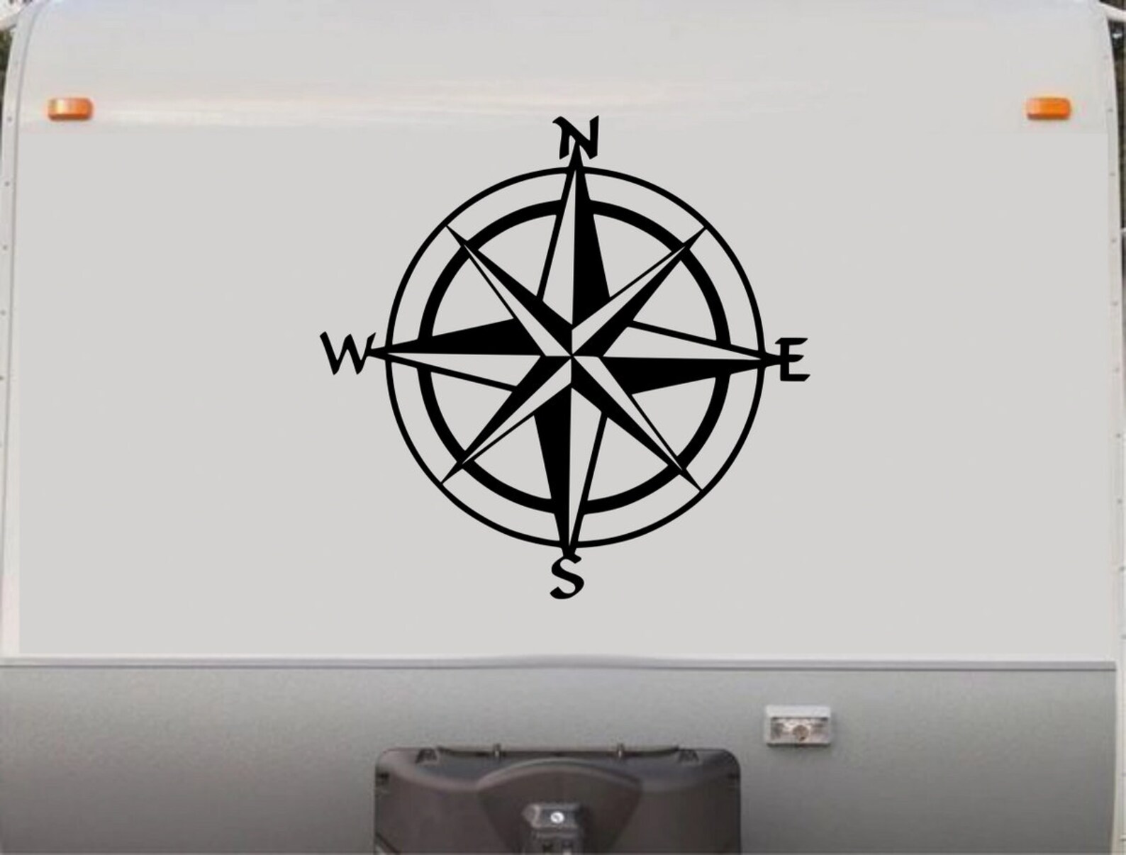 Compass Rose Vinyl Decal for Campers and RV - Etsy
