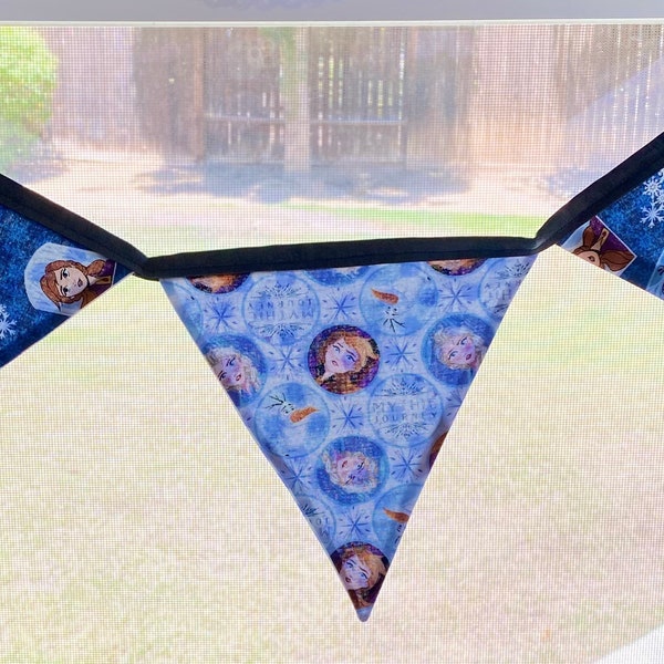 Frozen Bunting - Etsy