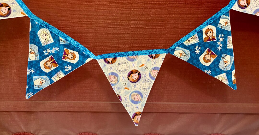 Frozen / Party Decoration / Flag / Bunting / Banner - Etsy