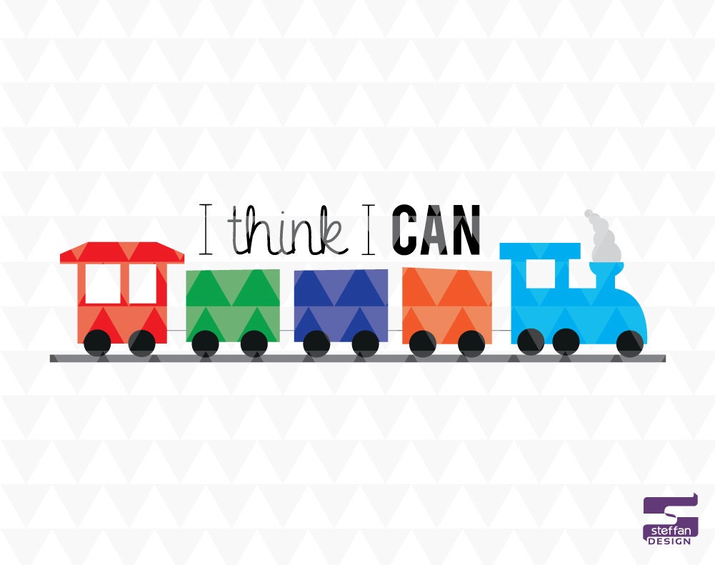 I think I can train SVG PDF JPEG cricut downloads boys | Etsy