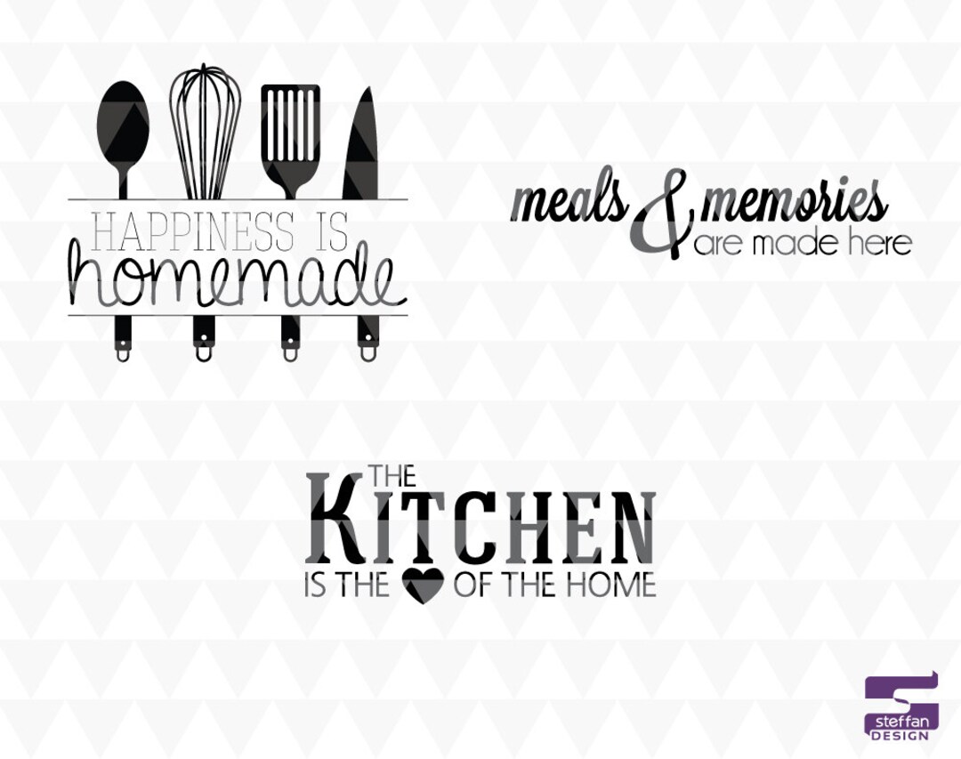 Kitchen Decor 3 Bundle - SVG, PDF, JPEG, Instant Download, Kitchen ...