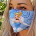 Cinderella Face mask Adult size /kids size Mask Made in USA | Etsy