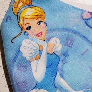 Cinderella Face Mask Adult Size /kids Size Mask Made in USA | Etsy