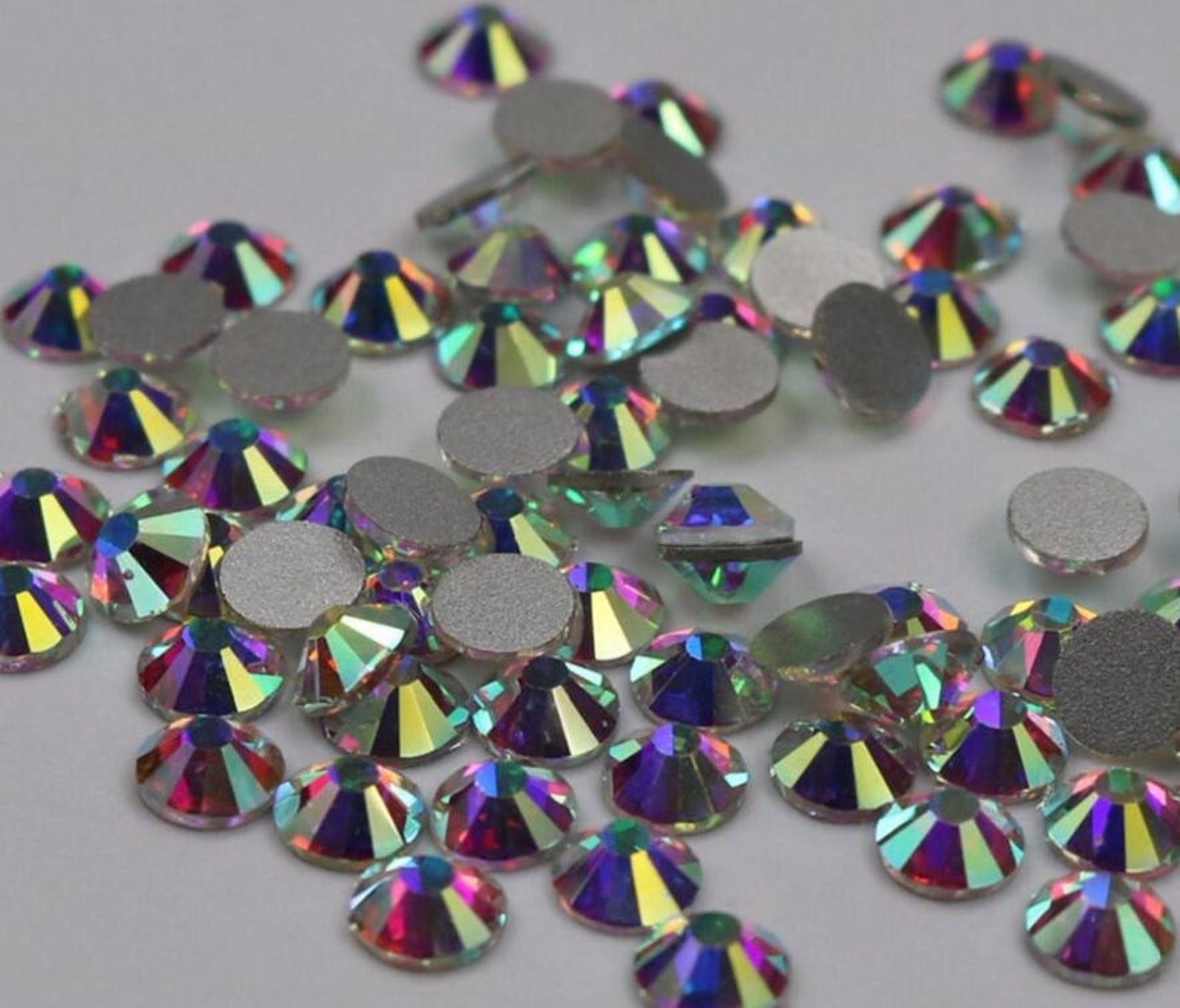 Crystal AB SS20 Flat Back Rhinestones. 1 Gross Package 144 | Etsy