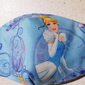 Cinderella Face Mask Adult Size /kids Size Mask Made in USA | Etsy