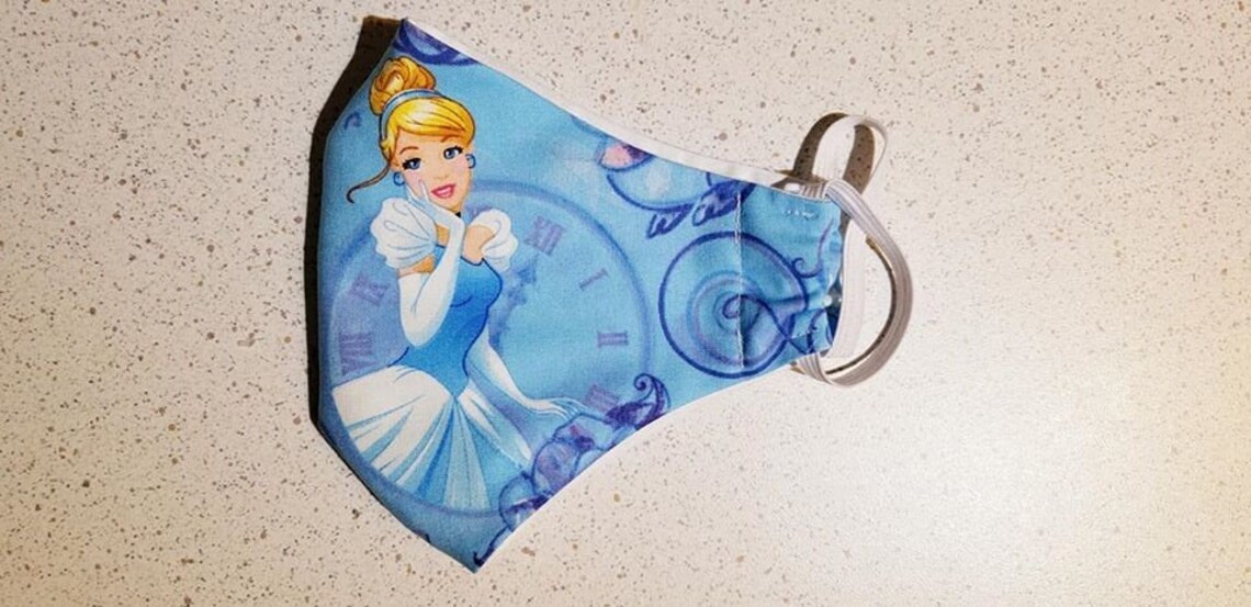 Cinderella Face Mask Adult Size /kids Size Mask Made in USA | Etsy