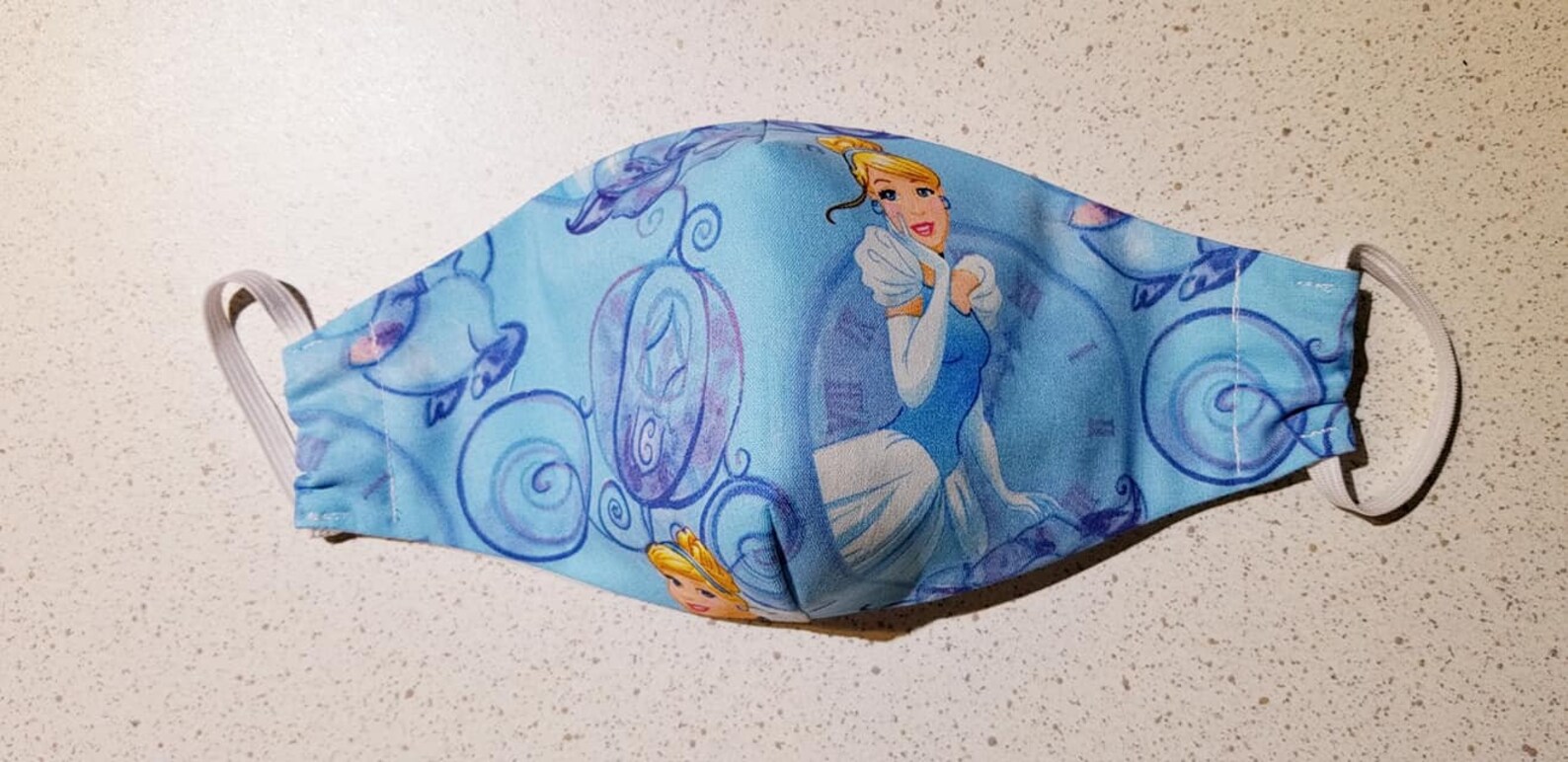 Cinderella Face mask Adult size /kids size Mask Made in USA | Etsy