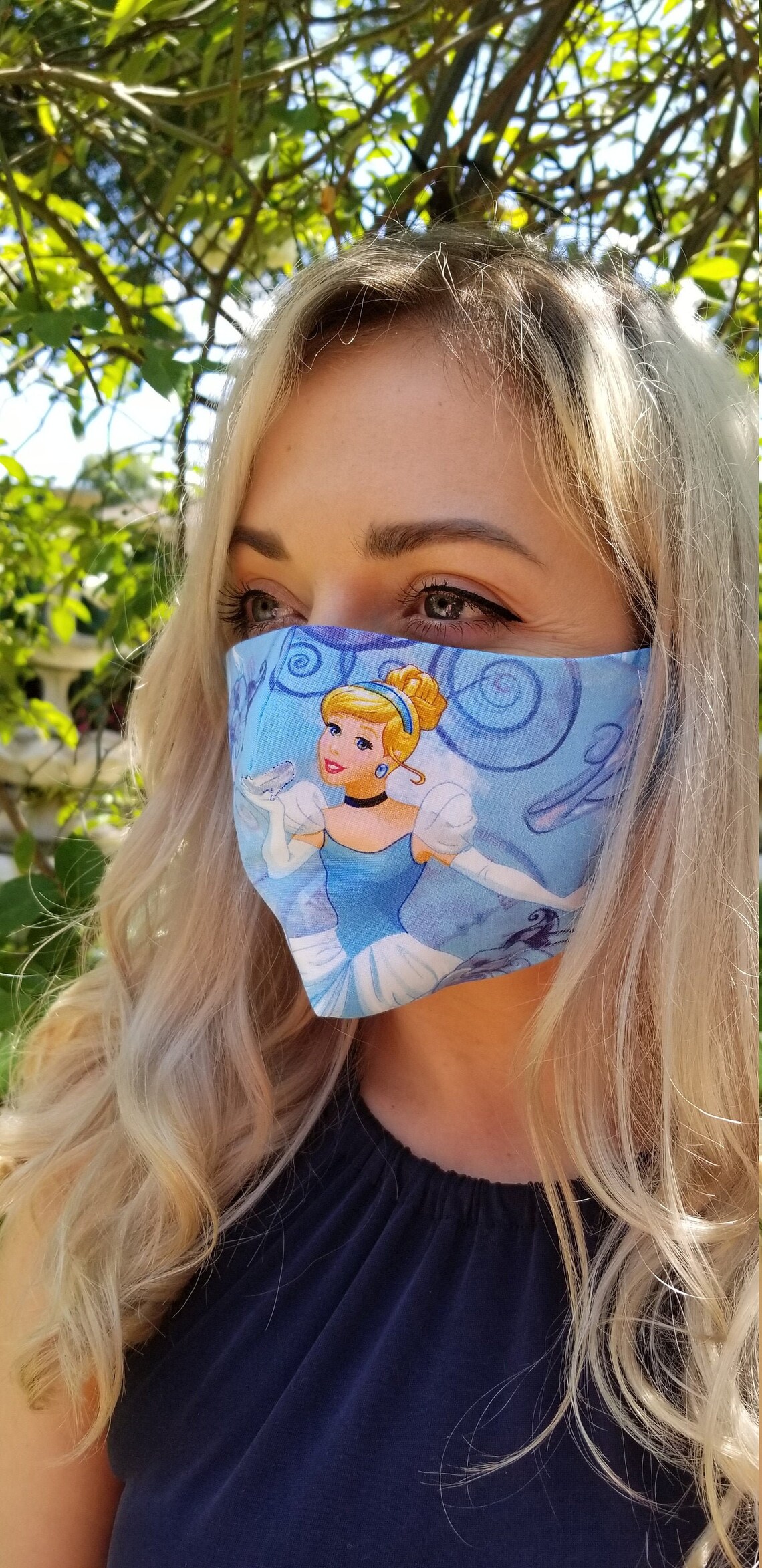 Cinderella Face mask Adult size /kids size Mask Made in USA | Etsy