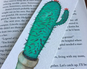 PDF DOWNLOAD Cactus Watercolor Bookmarks Hand Painted Bookmarks Cactus ...