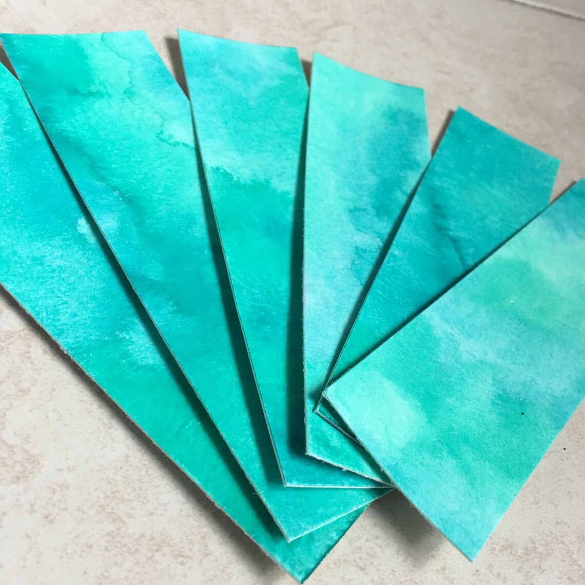 Ocean Watercolor Bookmark - Etsy