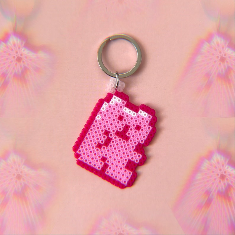 Gummy Bear Perler Bead Keychain - Etsy