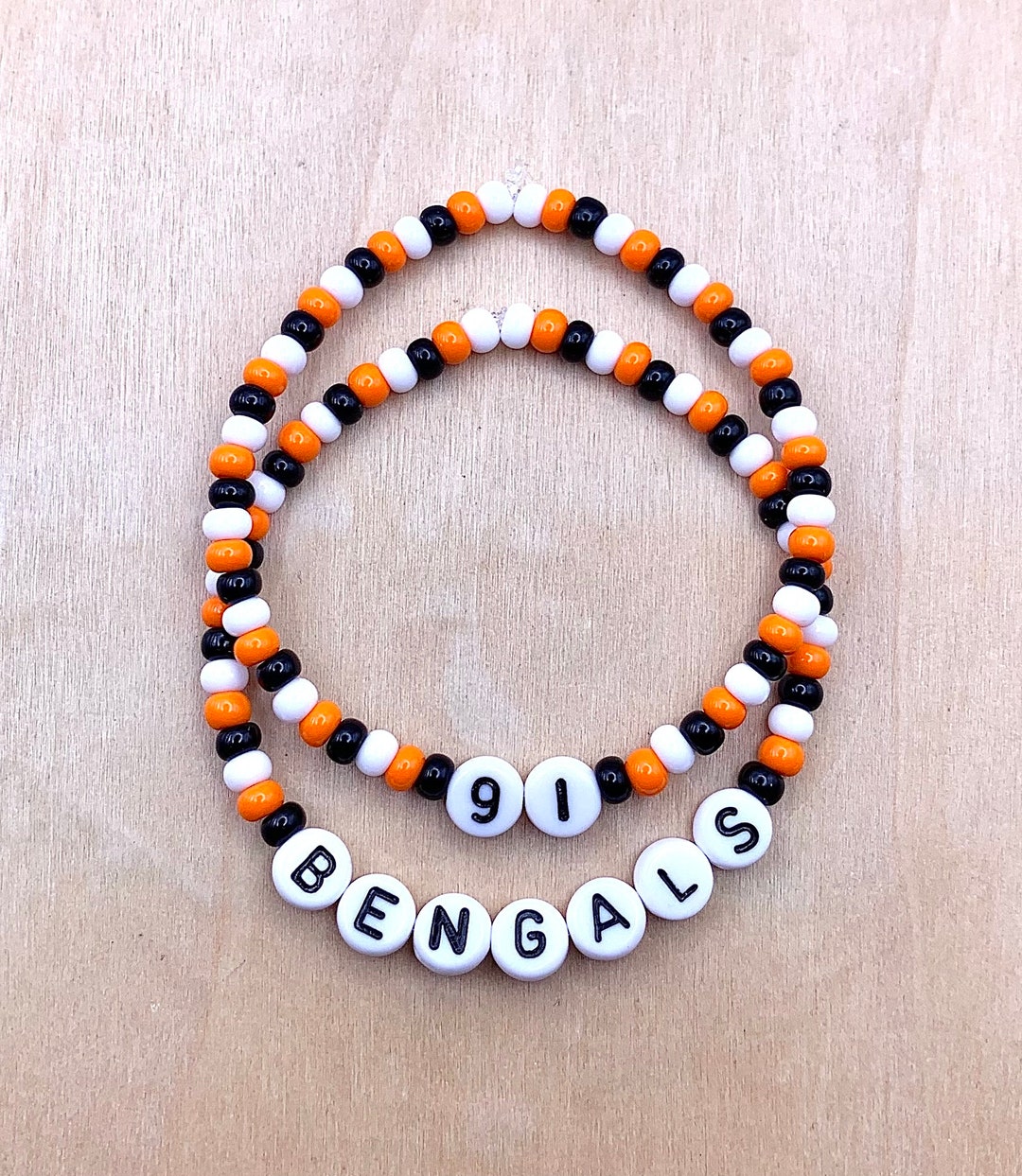 Cincinnati Bengals Bracelet | Bengals Bracelet | Football Bracelet ...