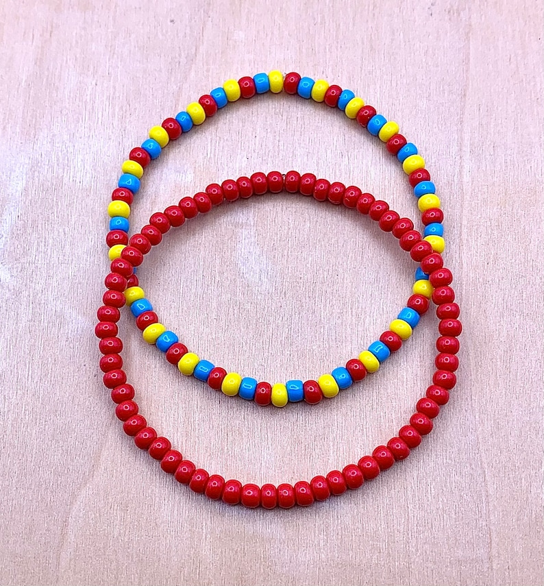 DR Congo Flag Bracelet Congo Bead Bracelet DR Congo Gift - Etsy