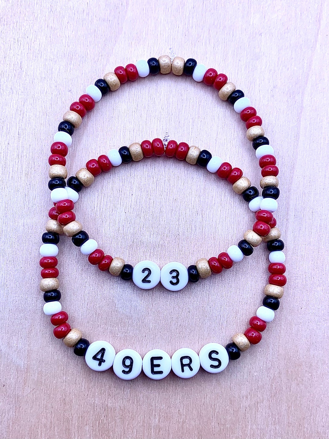 San Francisco 49ers Bracelet 49ers Bracelet Football - Etsy
