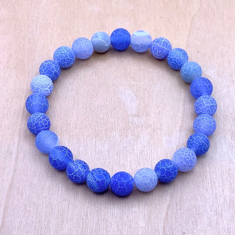 Light Blue Bead Bracelet - Etsy