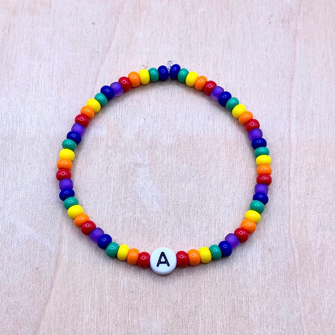 Pride Flag Bracelet | Pride Bracelet | Rainbow Bracelet | Custom Pride Bracelet | Rainbow Anklet ...