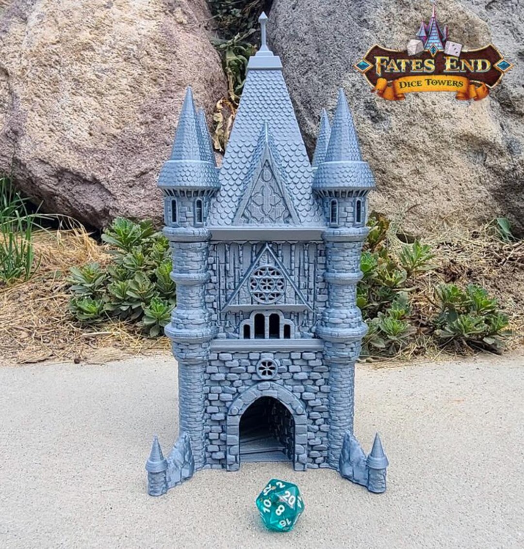 Cleric’s Tower Dice Tower for Board Games, Dungeons & Dragons, Pathfinder, and Other Ttrpgs– by ...