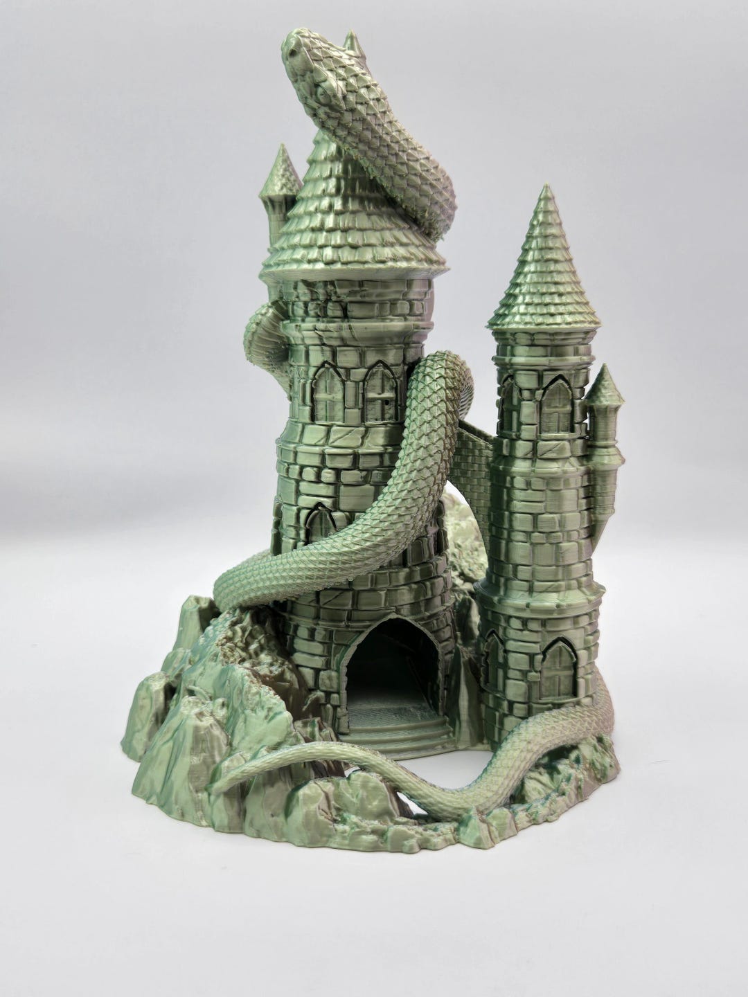 3D Printed Serpentine Dice Tower - Etsy