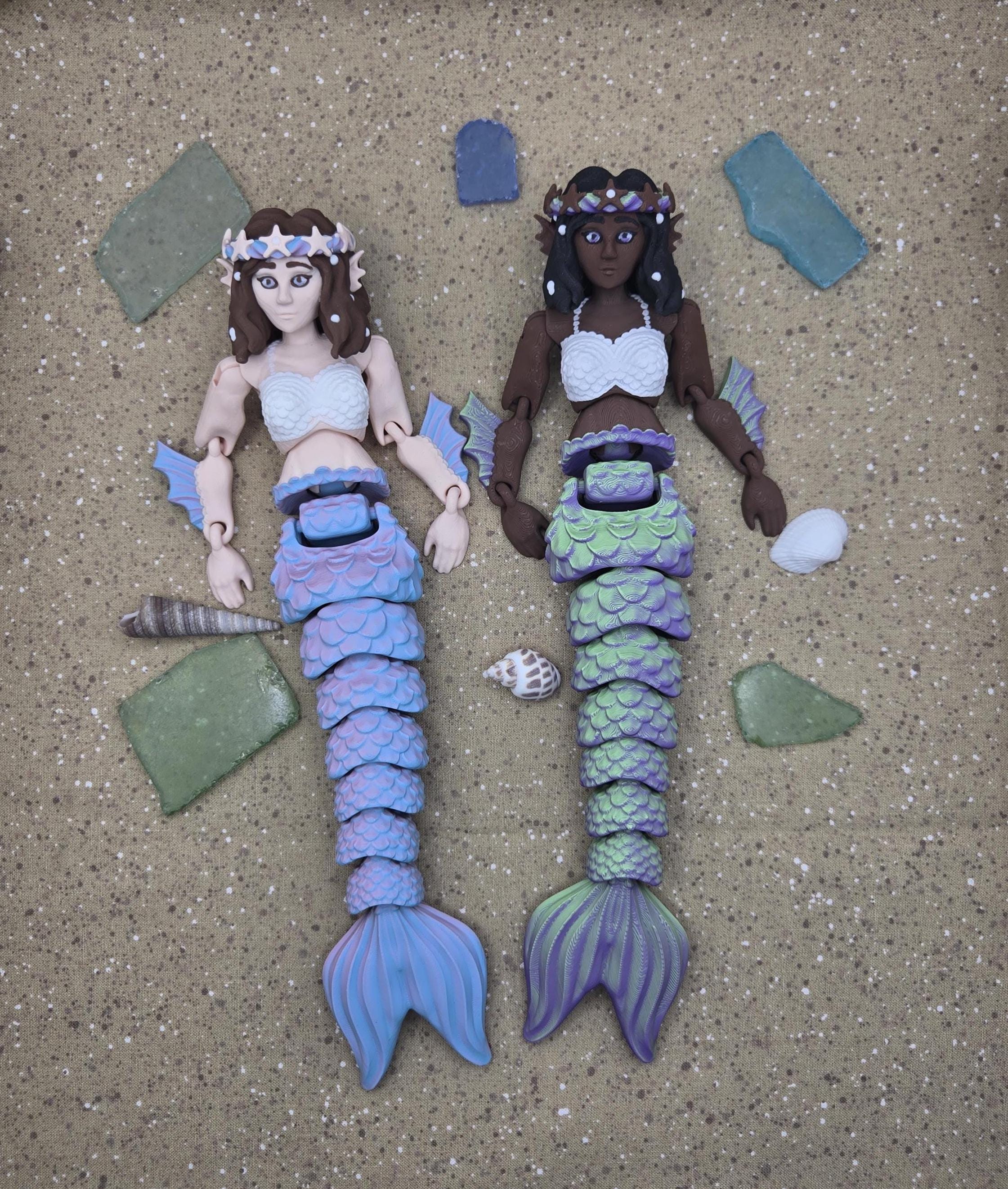 Articulated Mermaid Flexi – 3D Printed - Etsy