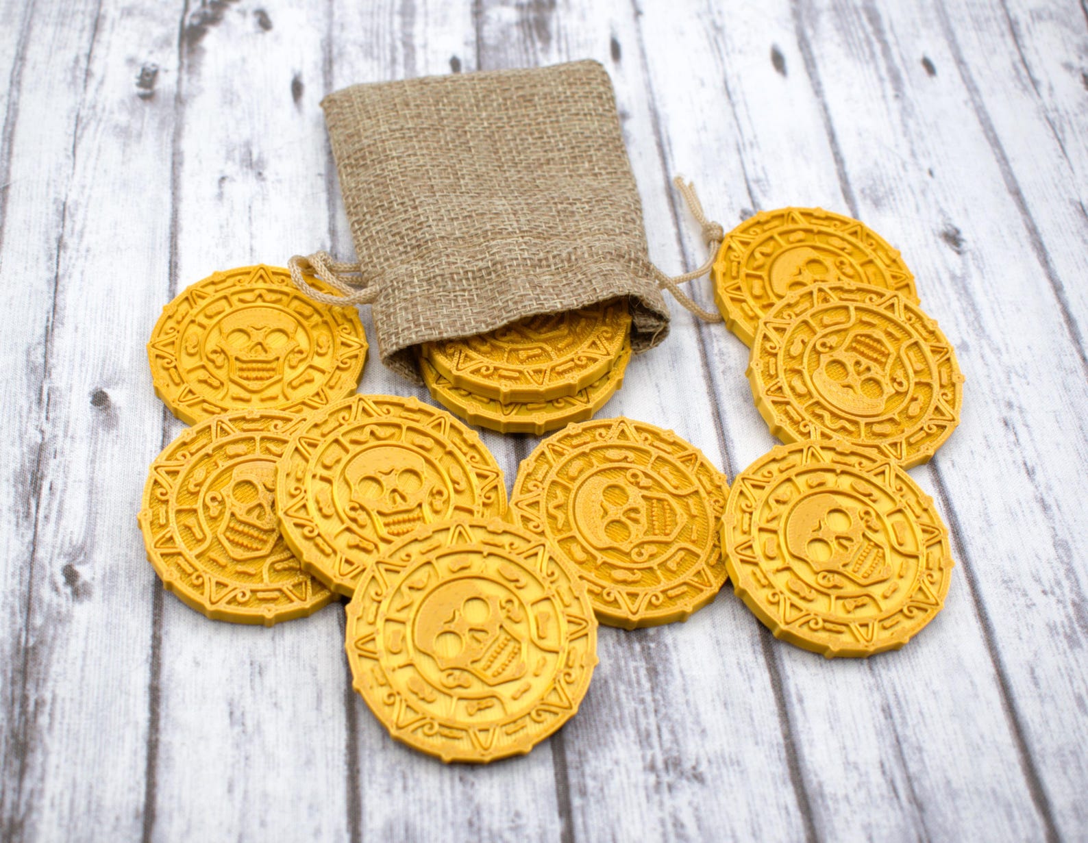 Gold Doubloons Pirate Treasure - 3D Printed - Etsy