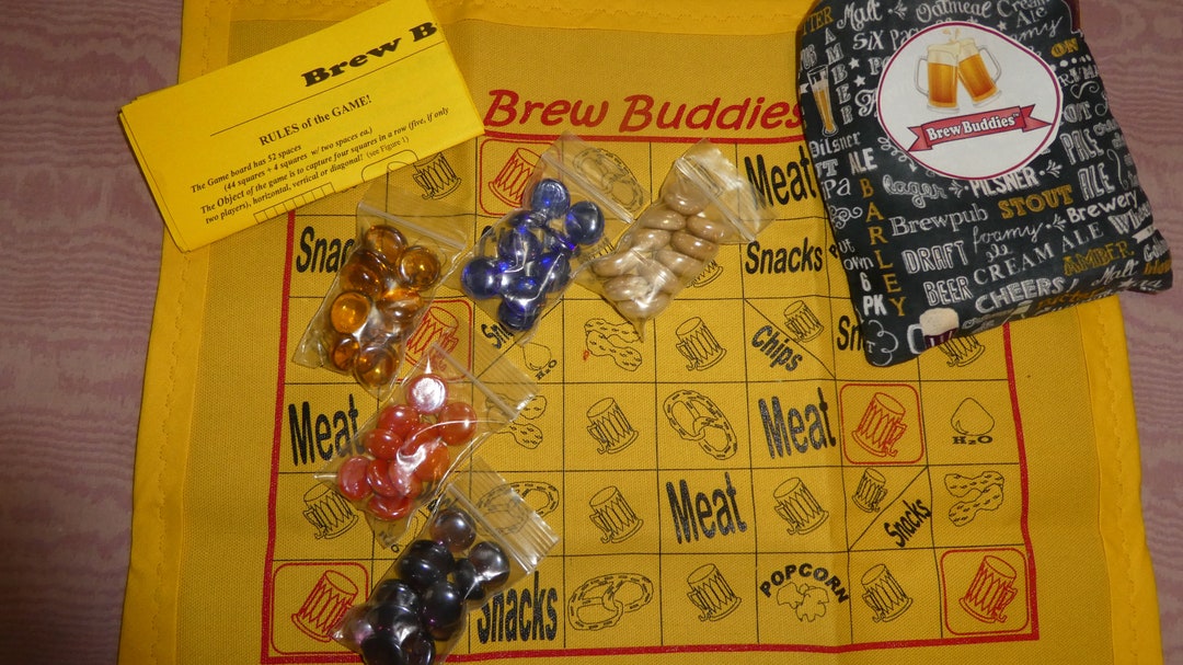 Board Game-beer- Brew Buddies-board Game -5 Tokens in a Row to Win-mom Dad Grad Gifts - Etsy