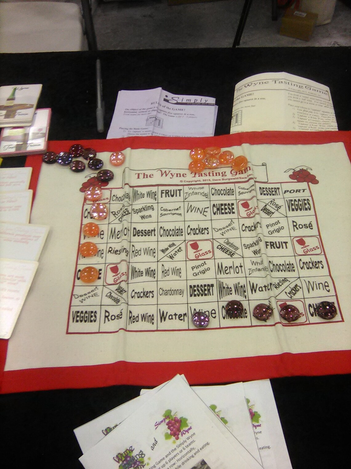 Board Game-5 in a Row to Win-wyne Tasting Game-wine and - Etsy