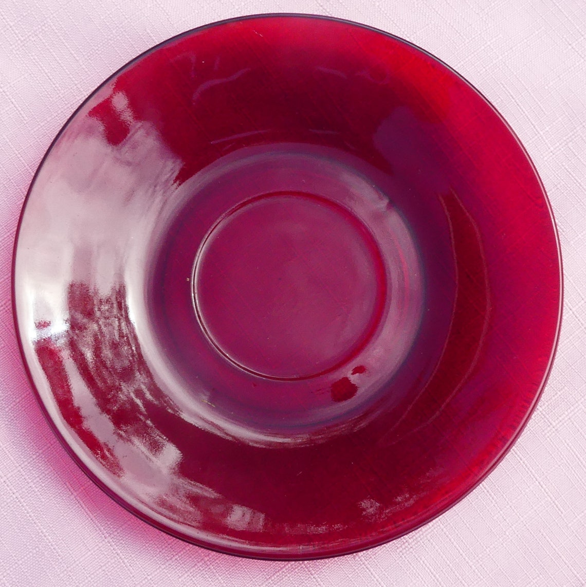 Red Glass Cup and Saucer square Shaped Cup-6 Oz birthday - Etsy