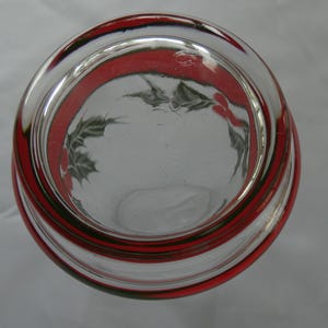 Tumbler-holly Glass-vintage- Barware-red and Green - Christmas - Etsy