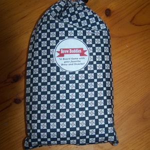 Board Game-brew Buddies-beer- Black Checked Bag-21+ Game -boss Gift - Etsy