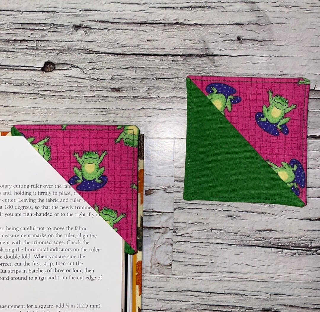 Fun Frog Corner Bookmark - Etsy