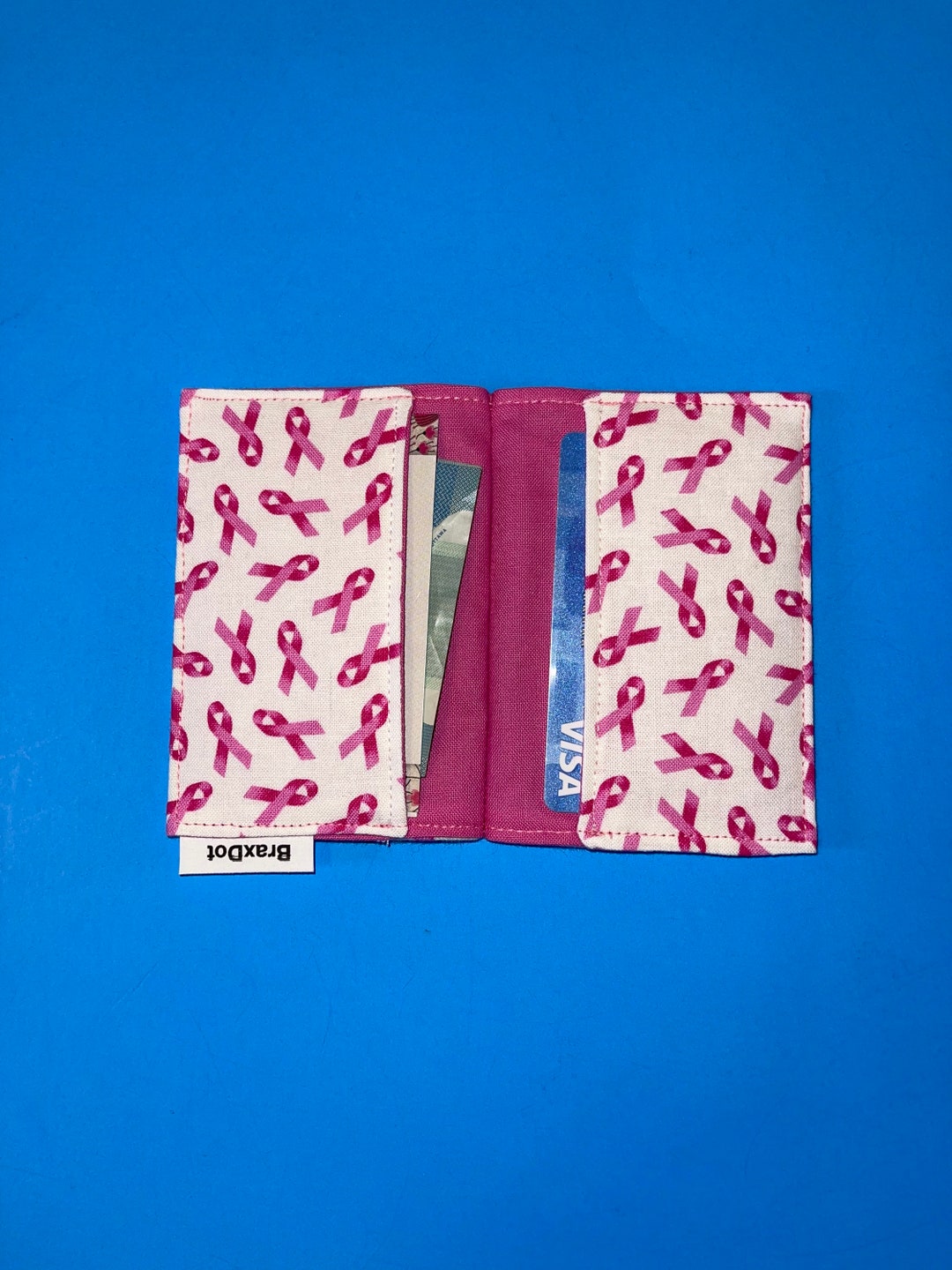 Minimalist Wallet With RFID Security Protection - Breast Cancer - Etsy