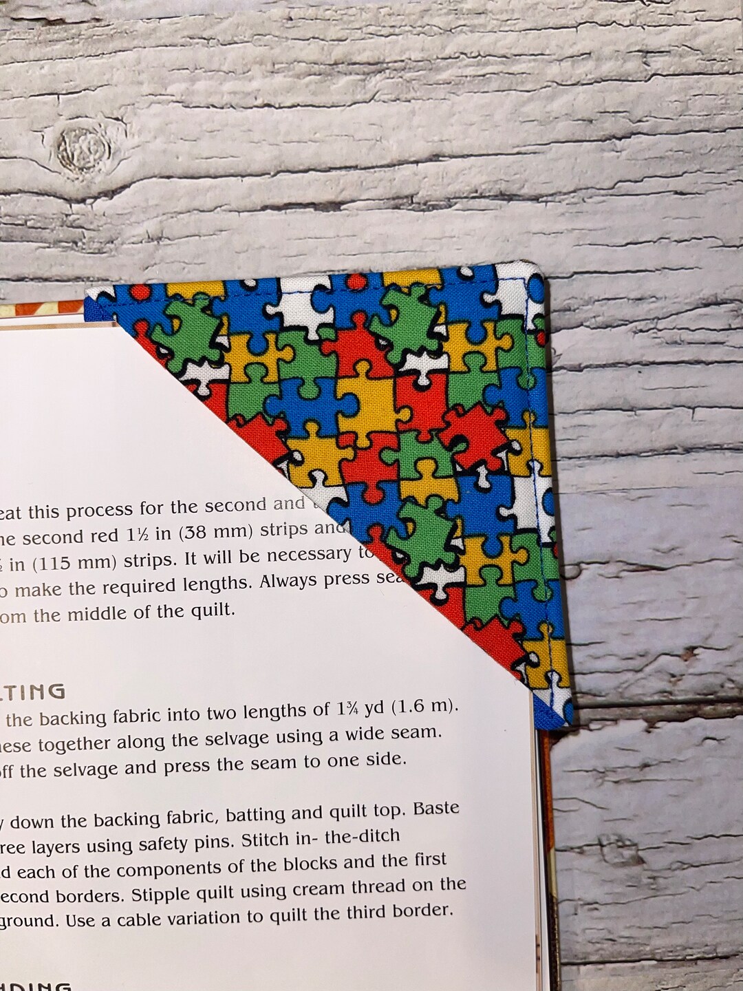 Jigsaw Puzzle Corner Bookmark - Etsy