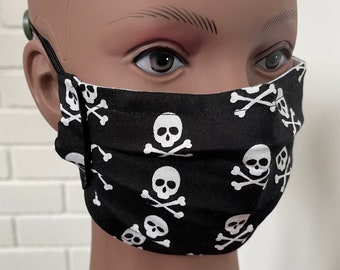 Skull and Crossbones Mask - Etsy