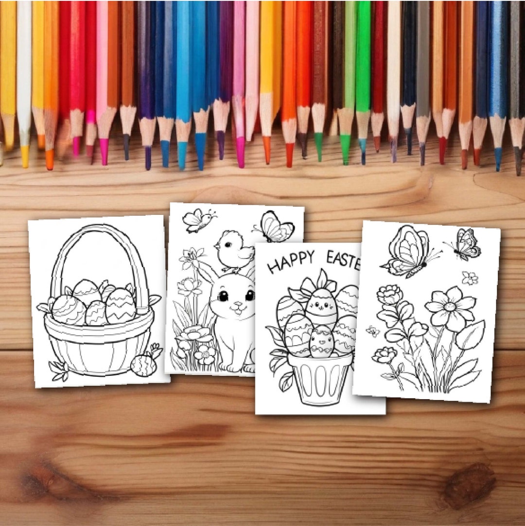 Coloring Pages, Easter Fun Coloring Pages for Kids, Easter Bunny ...