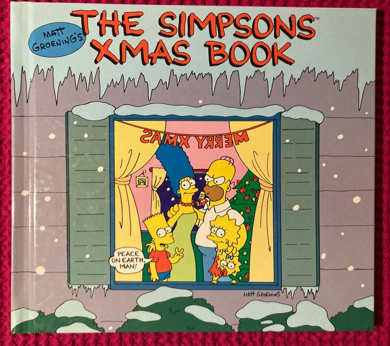 The Simpson Xmas Book by Matt Groening, 1990, Frist Edition - Etsy