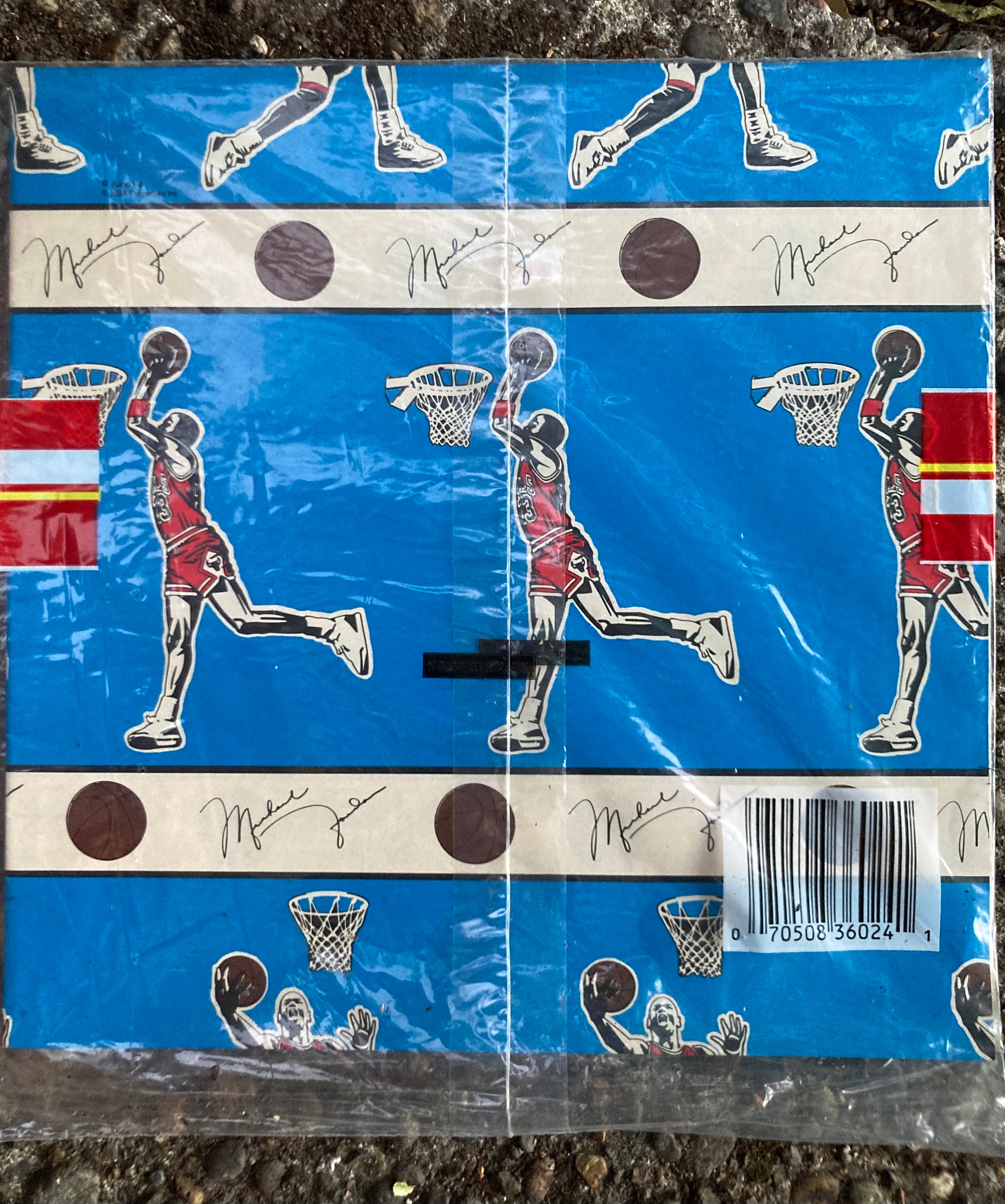 Michael Jordan Gift Wrap From 1990s From Cleo - Etsy