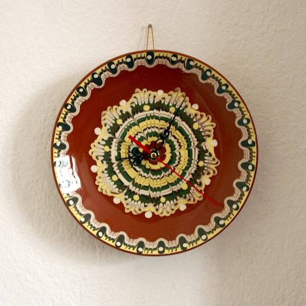 Ceramic Plate Clock - Etsy UK