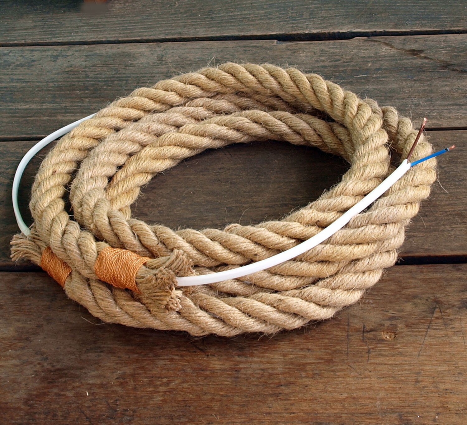 Rope Pendant Light Electric Cableelectric Wire Ropehemp - Etsy Hong Kong