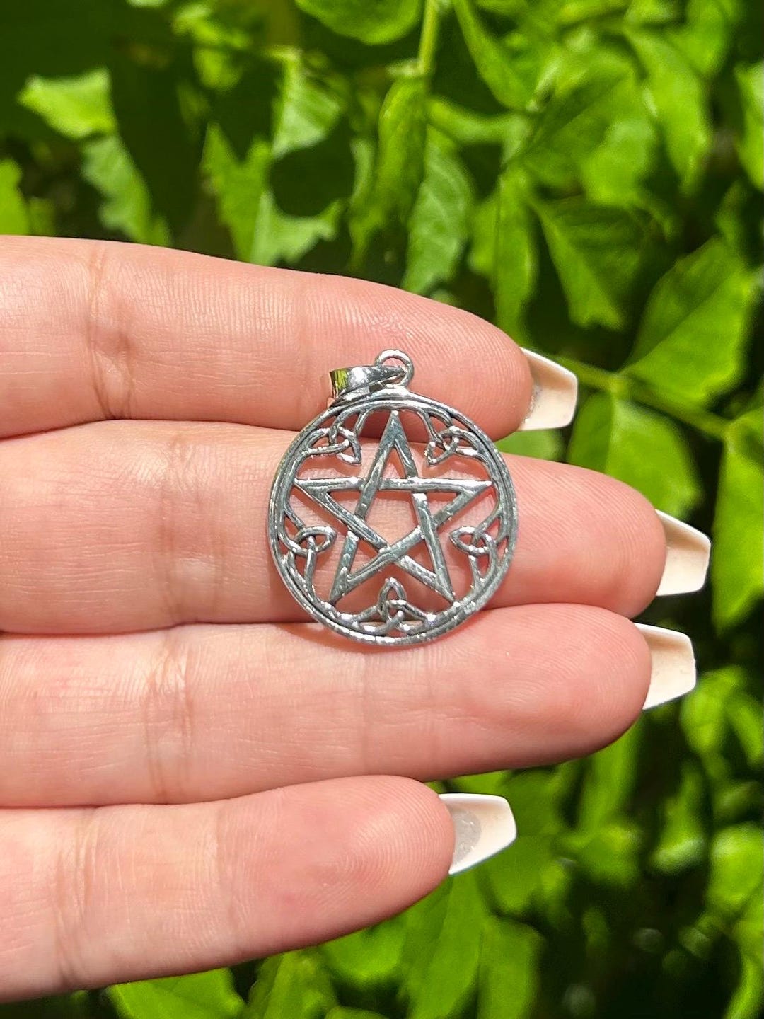 Witchy Star Pentacle Pendant | Sterling Silver | Celtic Mystical ...