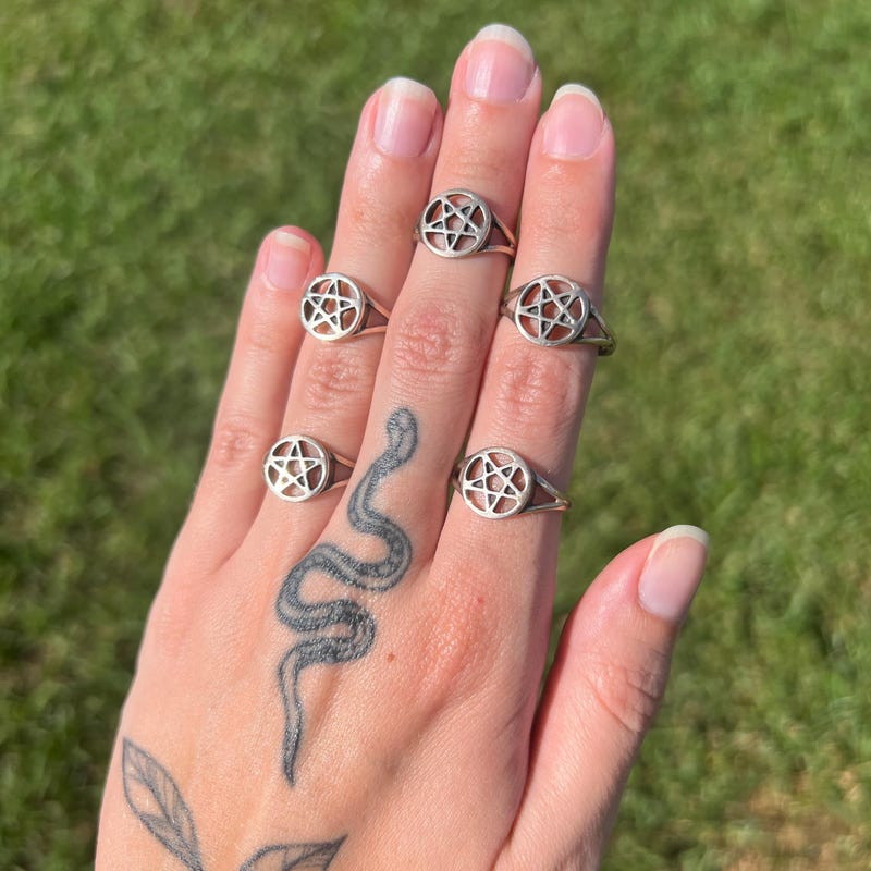 Pentacle Ring - Etsy