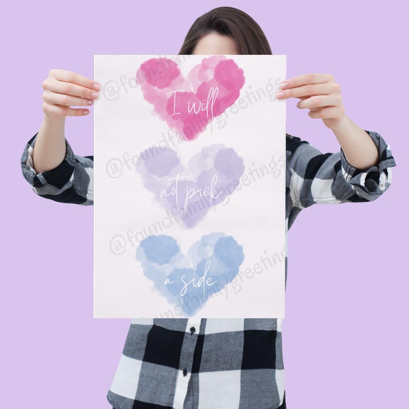 Bi Pride Poster - Etsy