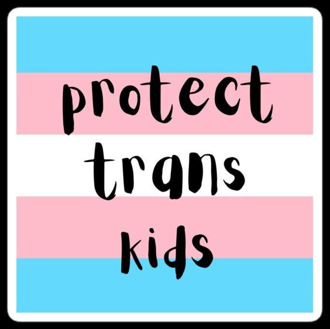 Trans Rights Sticker - Protect Trans Kids - Etsy