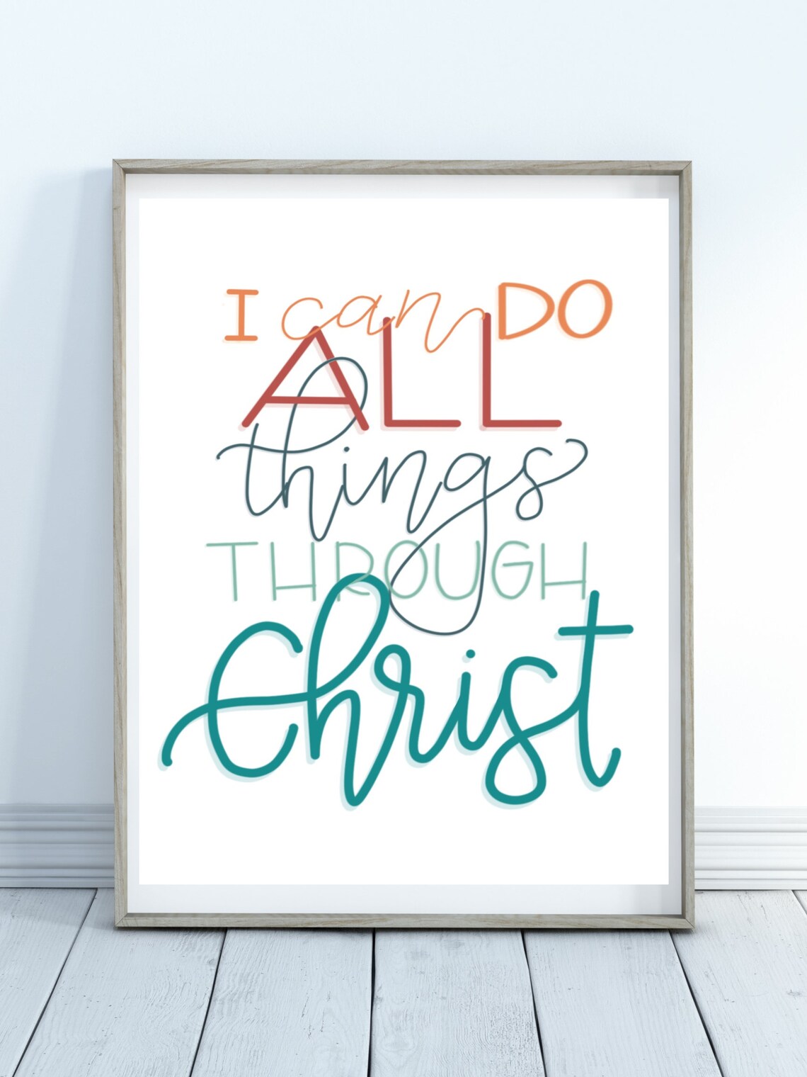 I Can Do All Things Scripture Wall Art Printable - Etsy