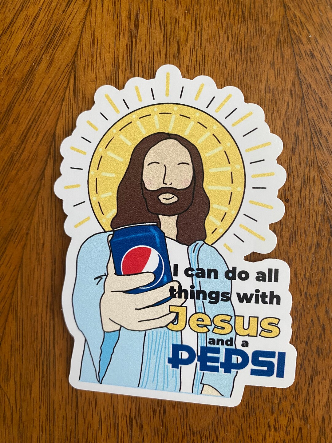 I Can Do All Things With Jesus and Pepsi High Quality Vinyl Sticker - Etsy
