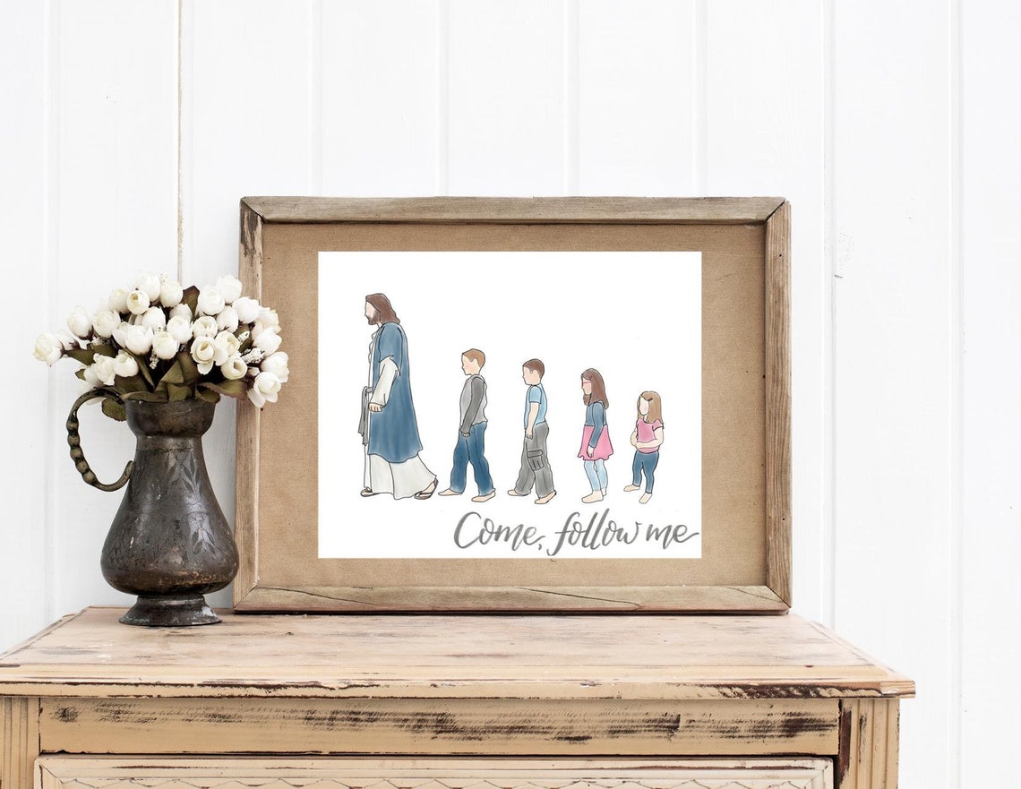 Come Follow Me Watercolor - Etsy