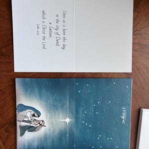 Watercolor Nativity Religious Greeting Cards Set | Christmas Cards | 1 ...