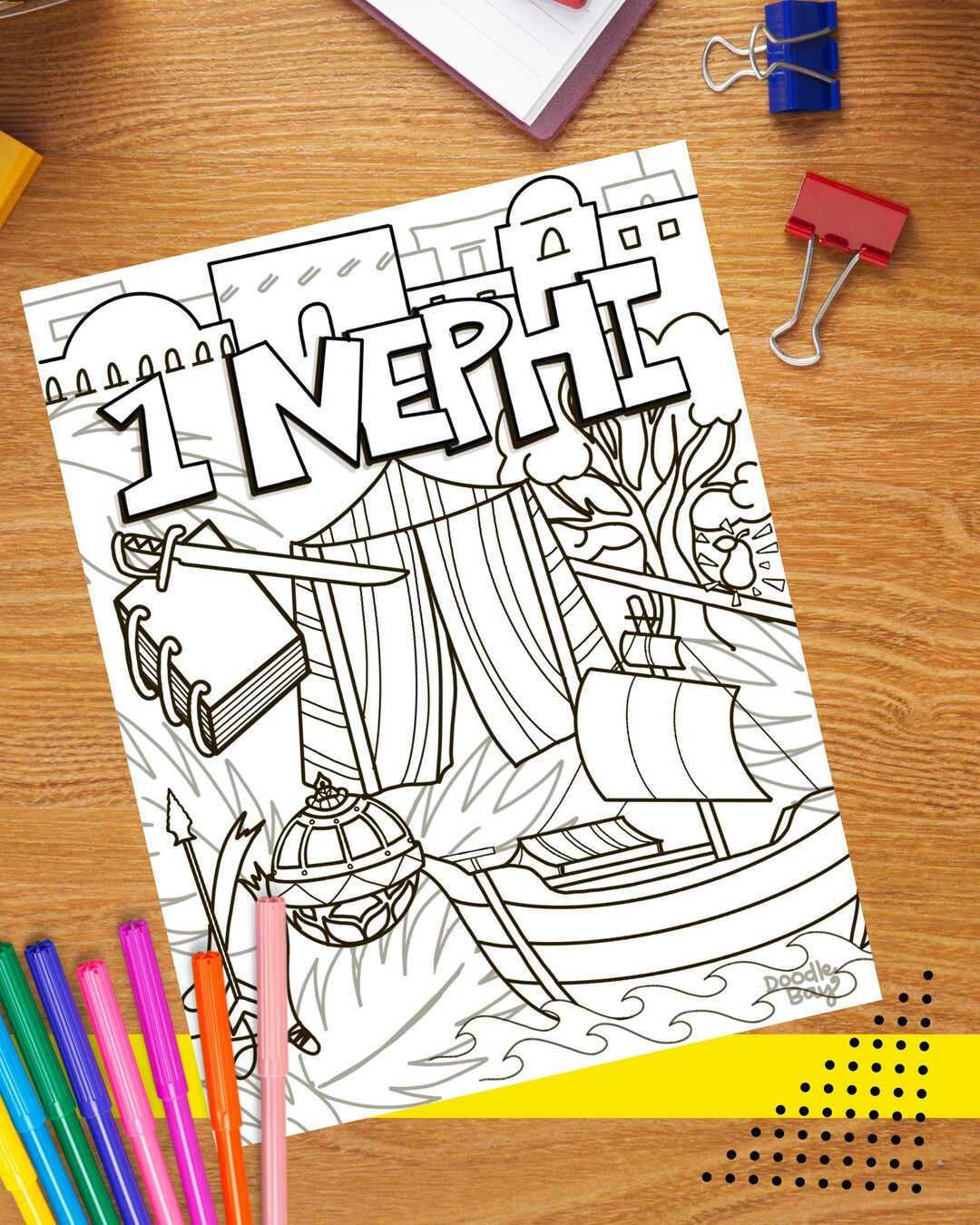 1st Nephi Coloring Page- Book of Mormon - Etsy