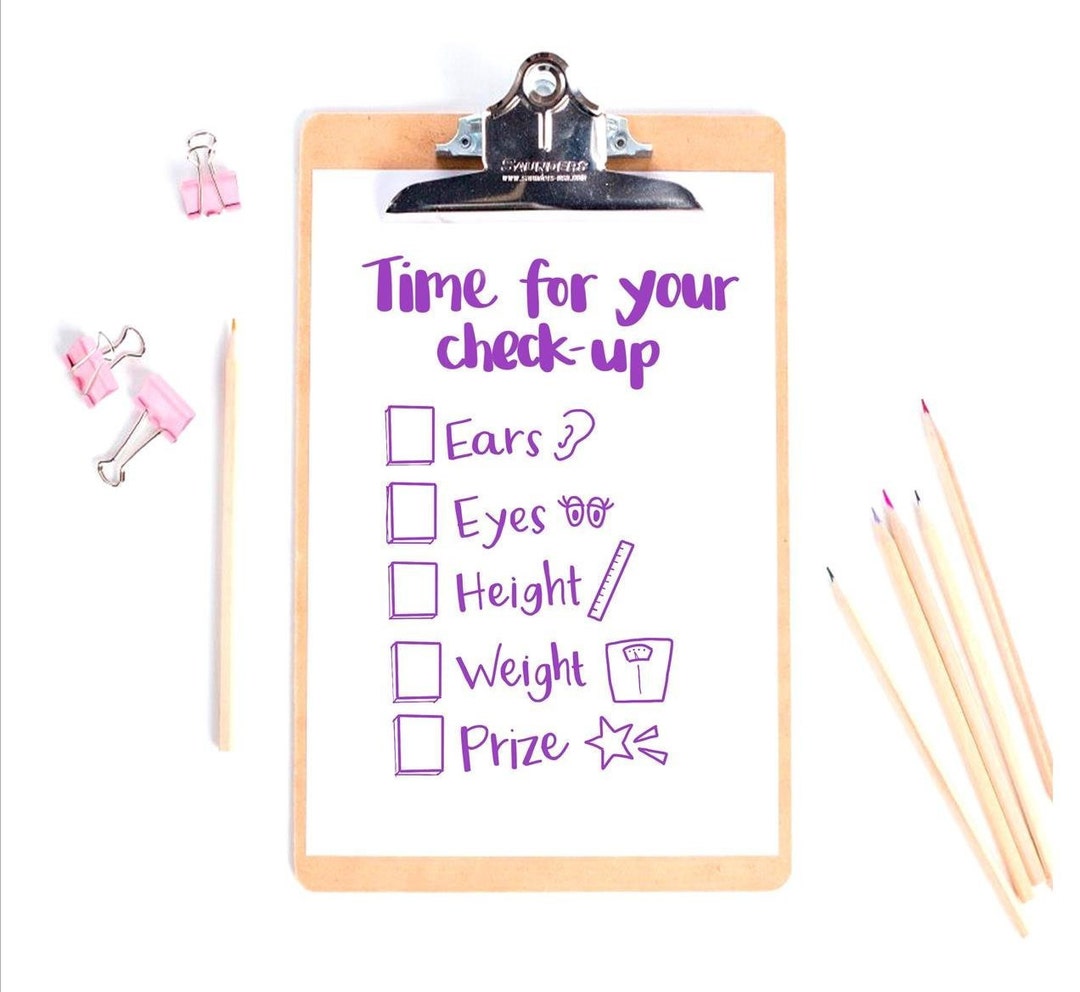 Check up Check List - Etsy